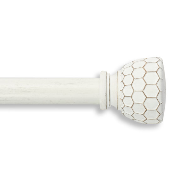 MODE Cambria Designer Series Farmhouse Henhouse Urn 1 1/8 In Dia. Fixed Length Curtain Rod | Wayfair